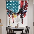 250th Anniversary Flag Tie Up Curtains for Window, Thermal Insulated ...