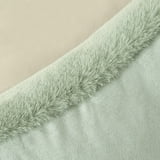 Phantoscope Deluxe Soft Faux Rabbit Fur Series Decorative Throw Pillow ...
