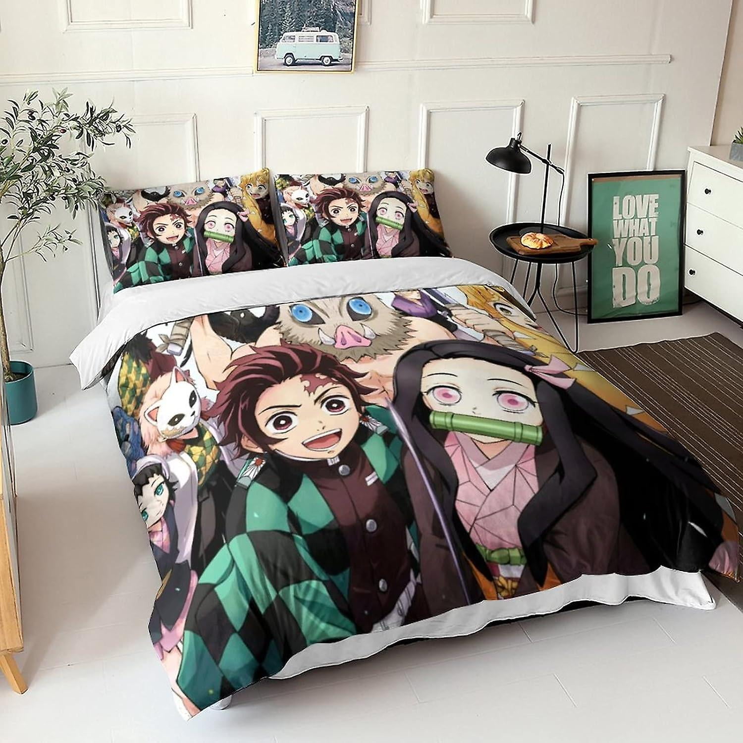 Click here for Caicha Demon Slayer Duvet Cover Set Microfiber Dem... prices