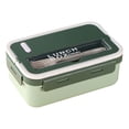 Double Grid Fresh Keeping Lunch Box 1100ml Separated Lunch Box With ...