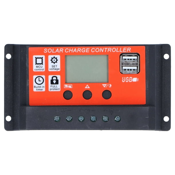 PWM Solar Charge Controller,40A 12V 24V PWM Solar Battery Controller ...