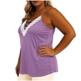 BSDJILFG Womens Plus Size Tank Tops Casual Lace Camisole V-Neck ...