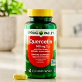 Spring Valley Quercetin 500 mg with Zinc, Dietary Supplement, 60 ...