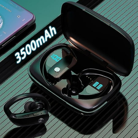 Led Display Bluetooth Earphone Wireless Headphones Stereo Charging Box ...