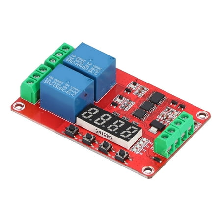 Time Delay Relay Multi Functional 2-Channel Self Lock Cycle Timing Module Board5V | Walmart Canada