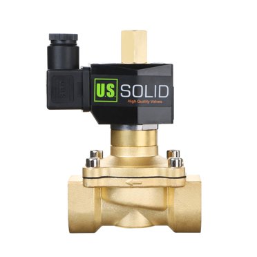 U.S. Solid Motorized Ball Valve, 3/4 inch Brass 85-265V AC 2-Wire Auto ...