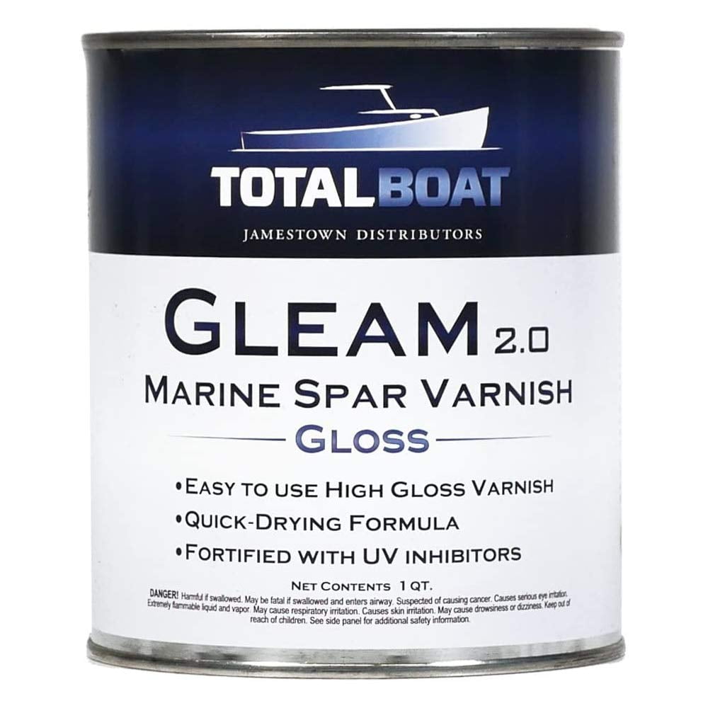 TotalBoat - 409314 Gleam Marine Spar Varnish, Gloss and Satin ...