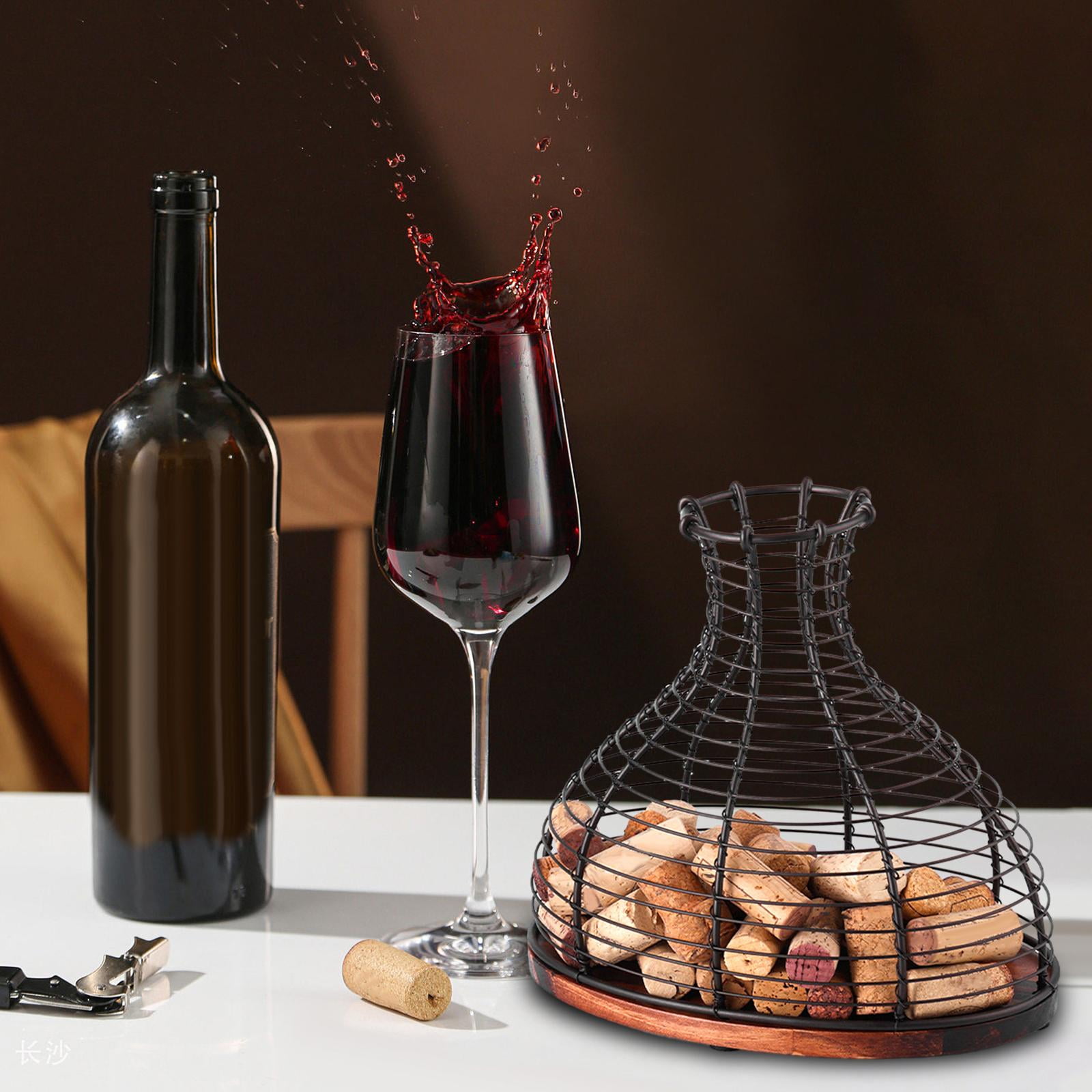 Soporte de Corcho de Vino Perfecl Portacorchos de Vino Bronceado ...