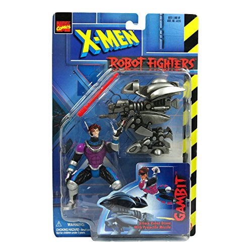 X Men Marvel Comics Year 1997 Robot Fighters 4-1/2 Inch Tall Action ...