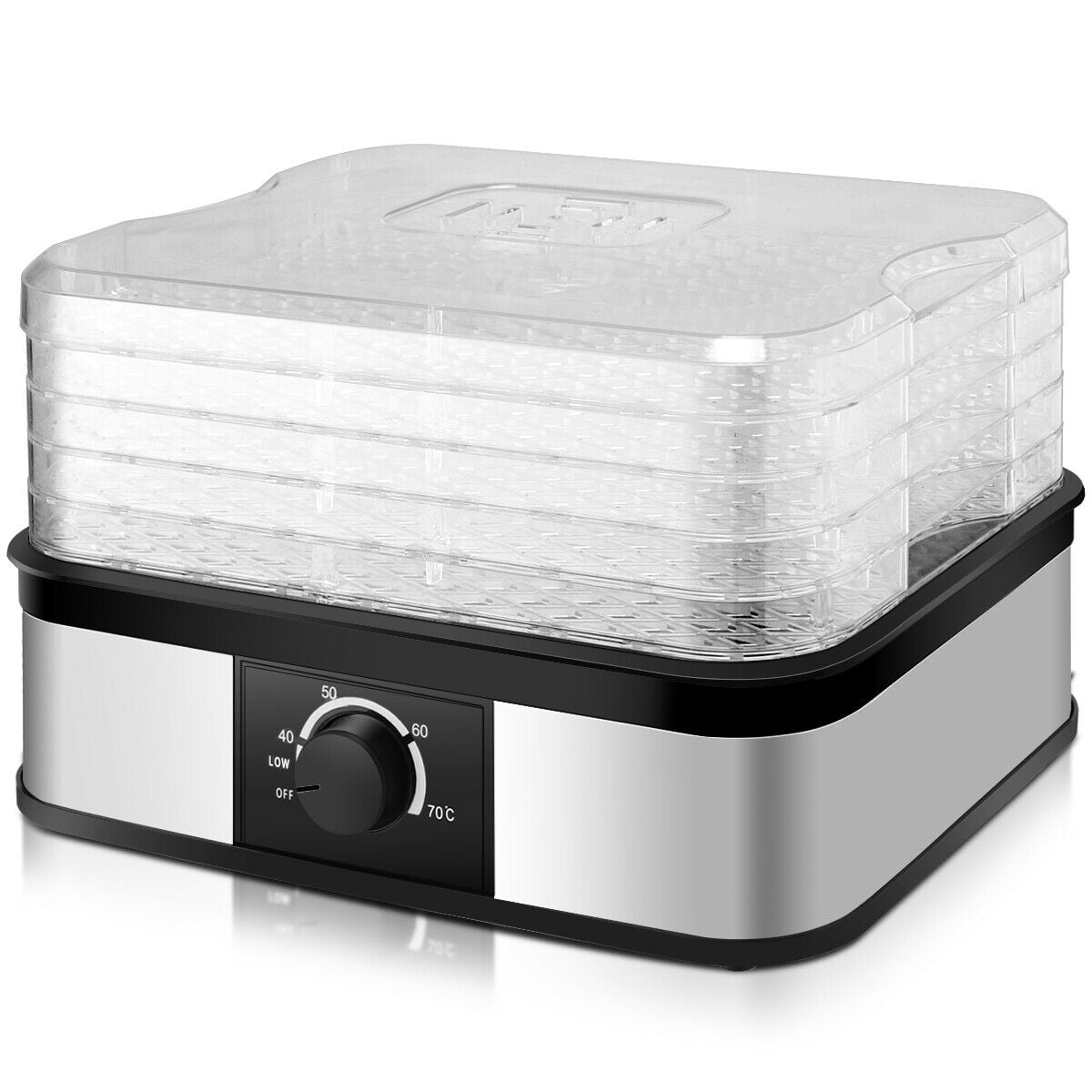 Food Dehydrator 5 Tray Food Preserver Fruit Vegetable Dryer Temperature ...