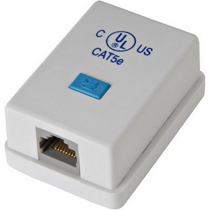301-151WH STEREN CAT 5E SURFACE JACK - WHITE - Walmart.com