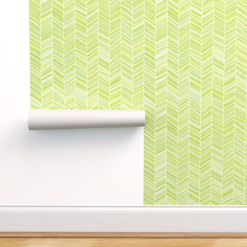 Light Green Chevron Pattern