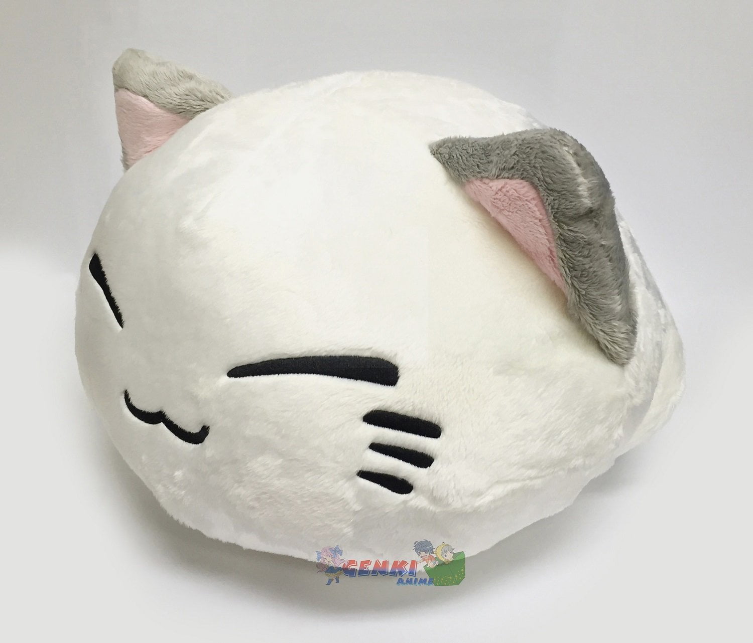 Nemuneko Cute and Fluffy Cat Plush 13'' with Little Mouse ~ Large White ...