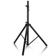 Pyle PSTND2 6 Foot Tall Adjustable Height Tripod Base Speaker Mount Stand, Black - Walmart.com