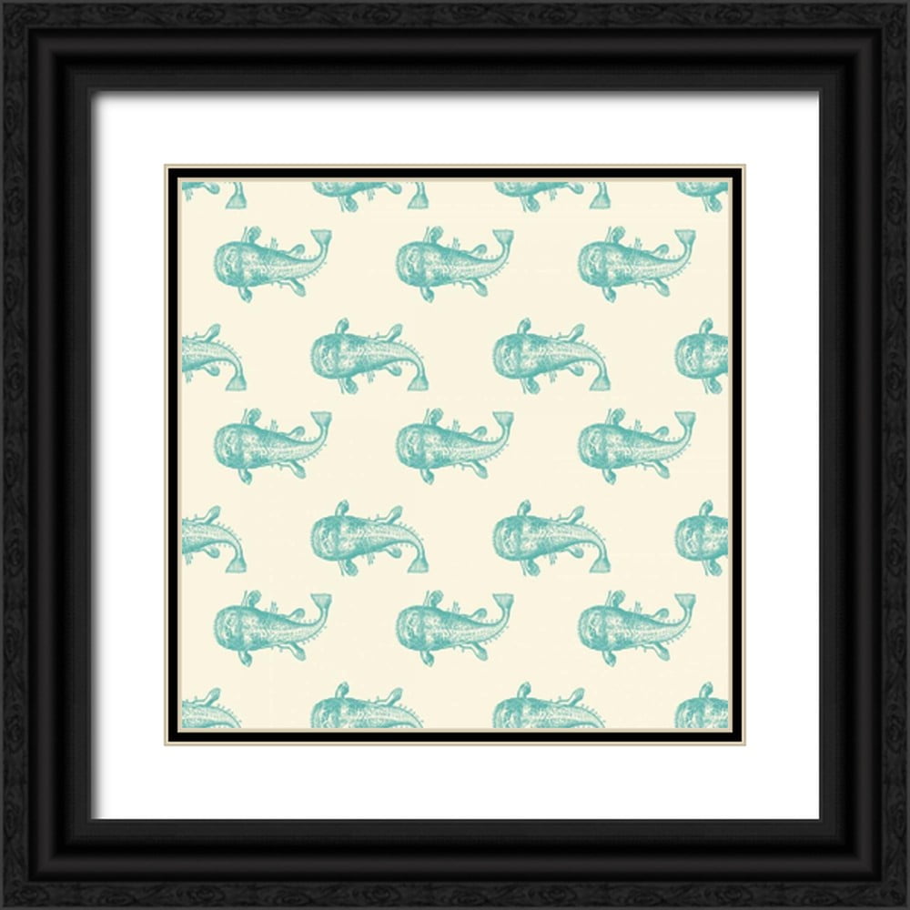 Murdock, Ramona 26x26 Black Ornate Wood Framed with Double Matting ...