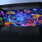 Blacklight Mushroom Black Light Aquarium Background UV Reactive ...