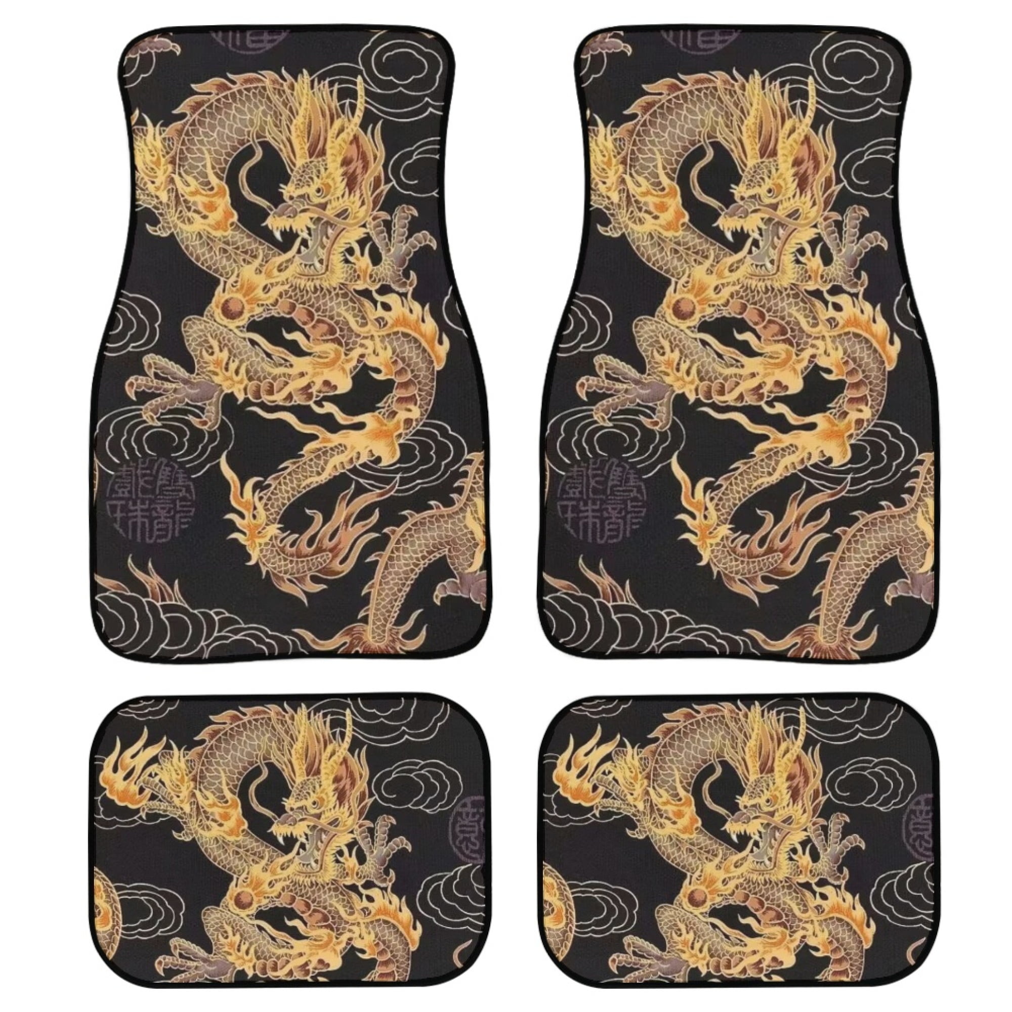 Diaonm Oriental Dragon Car Floor Mat for Women Oriental Dragon Full ...