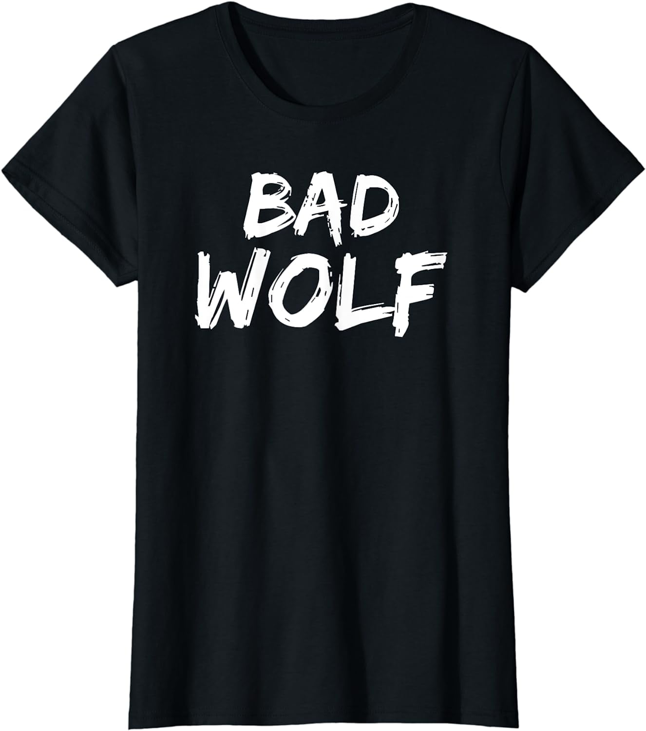 Bad Wolf In A Distressed Savage Look Tee Shirt - Walmart.com