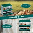 Yeshouse Nesting Boxes for Chickens, 6 Holes Metal Chicken Egg Laying ...