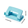 Portable Double Holes Puncher Punching Machine Paper Puncher Desktop ...