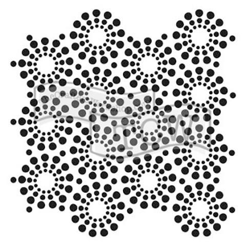 The Crafter's Workshop Stencil, 6" x 6", Circle of Jewels - Walmart.com ...