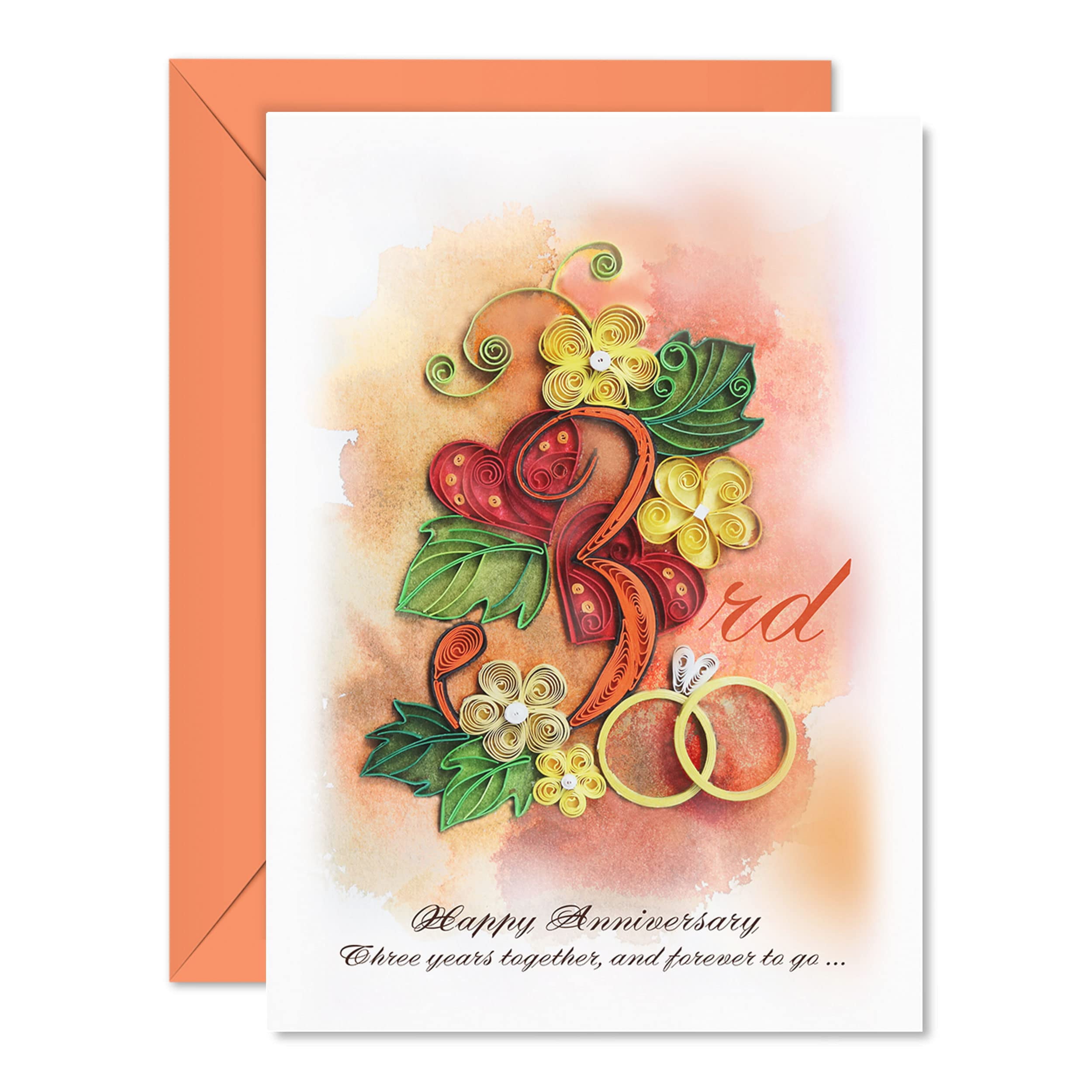 Quilling Cards For Anniversary