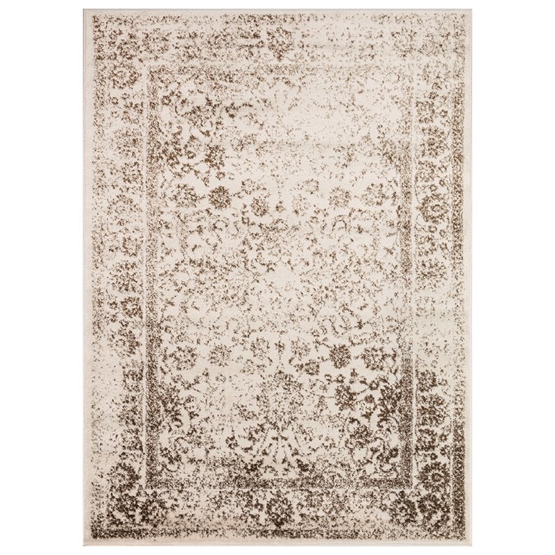 Regal 5x7 Vintage Oriental Medallion Area Rug 1172 in Dark Beige Brown ...