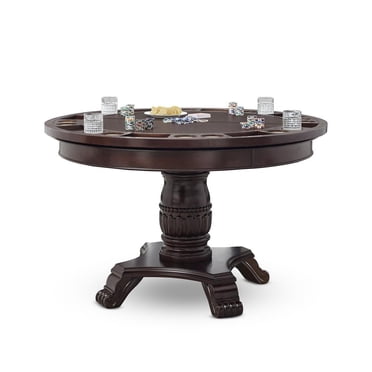 Hathaway Bridgeport 2-in-1 Poker Game Table Set, 48-in W x 30-in H ...