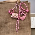 Fashion Bows Knot Braided Rope Purse Charm Decoration Acrylic Bag ...