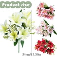 Artificial Flowers 1 Stem Cemetery Memorial Bouquet Plastic for Hanging ...