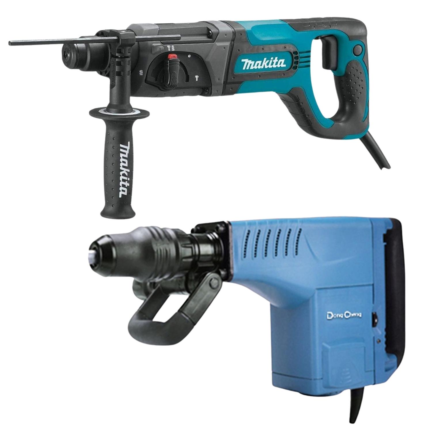 Rotomartillo HR2475 Makita + Martillo Demoledor Industri Dc multicolor ...