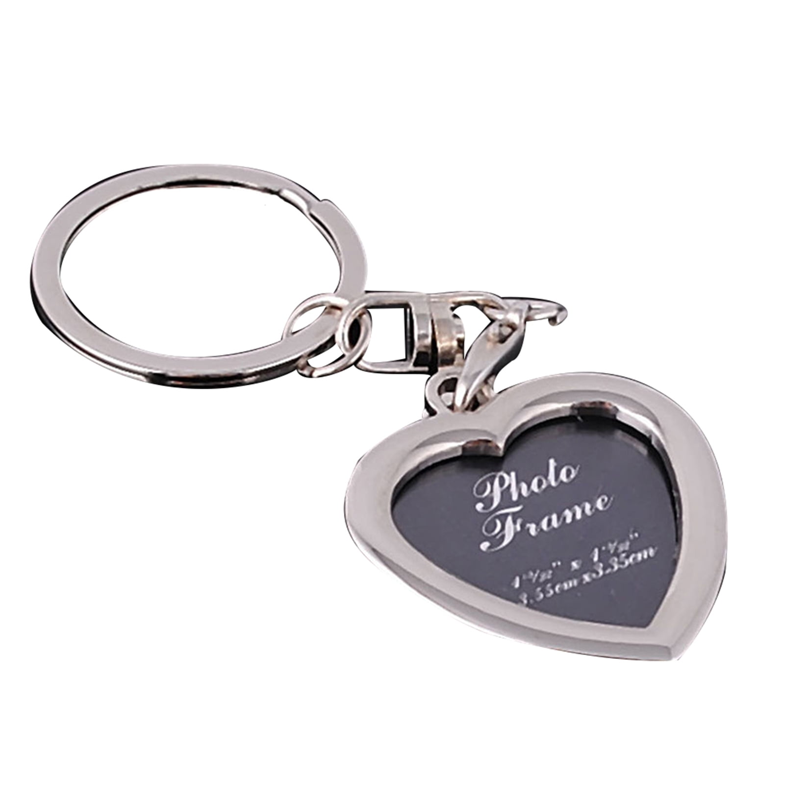 harmtty Creative DIY Metal Photo Frame Picture Holder Car Key Chain ...