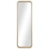 Mainstays 17X53 Rounded Edge Rectangular Mirror Lightwood Grain Finish ...
