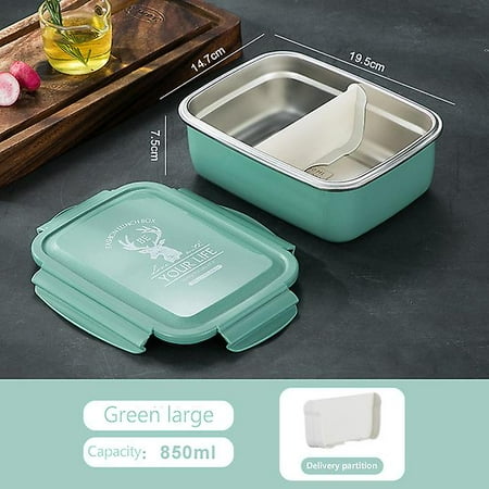 Lunch Box For Kid Portable Crisper Leak-proof Food Storage Containers ...