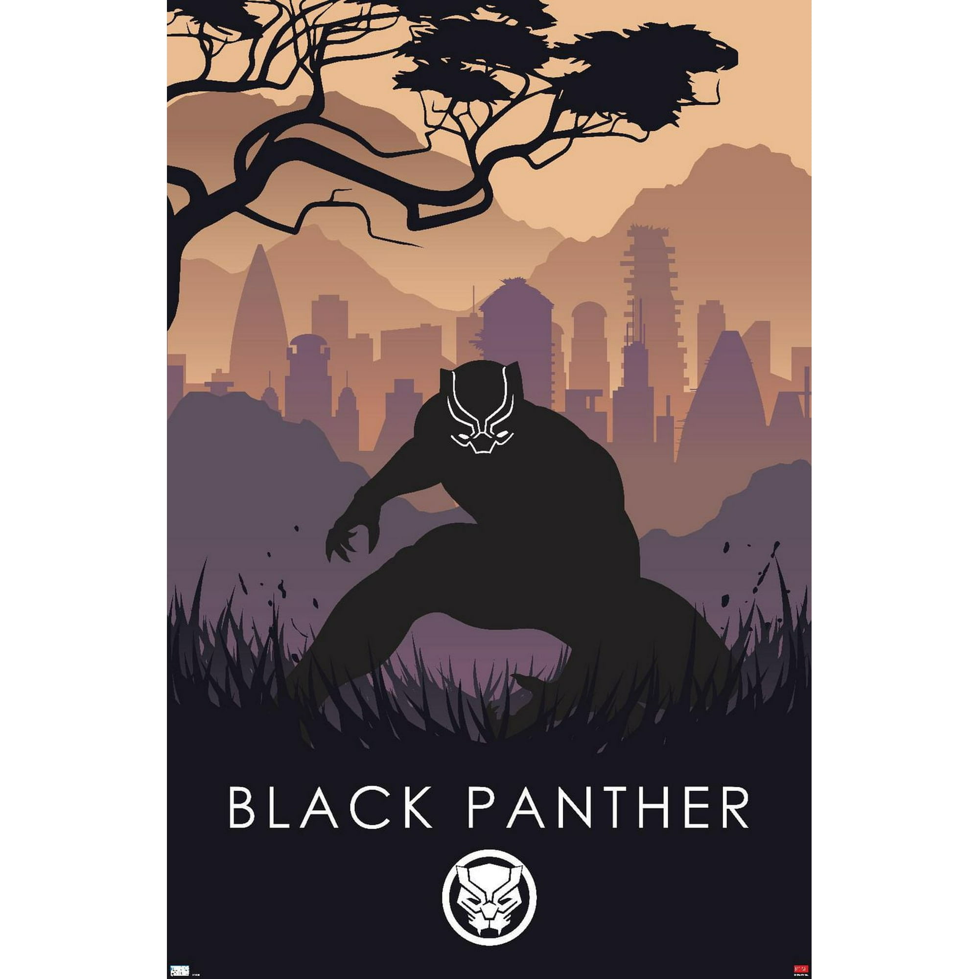 Click here for Trends International Marvel Heroic Silhouette - Bl... prices