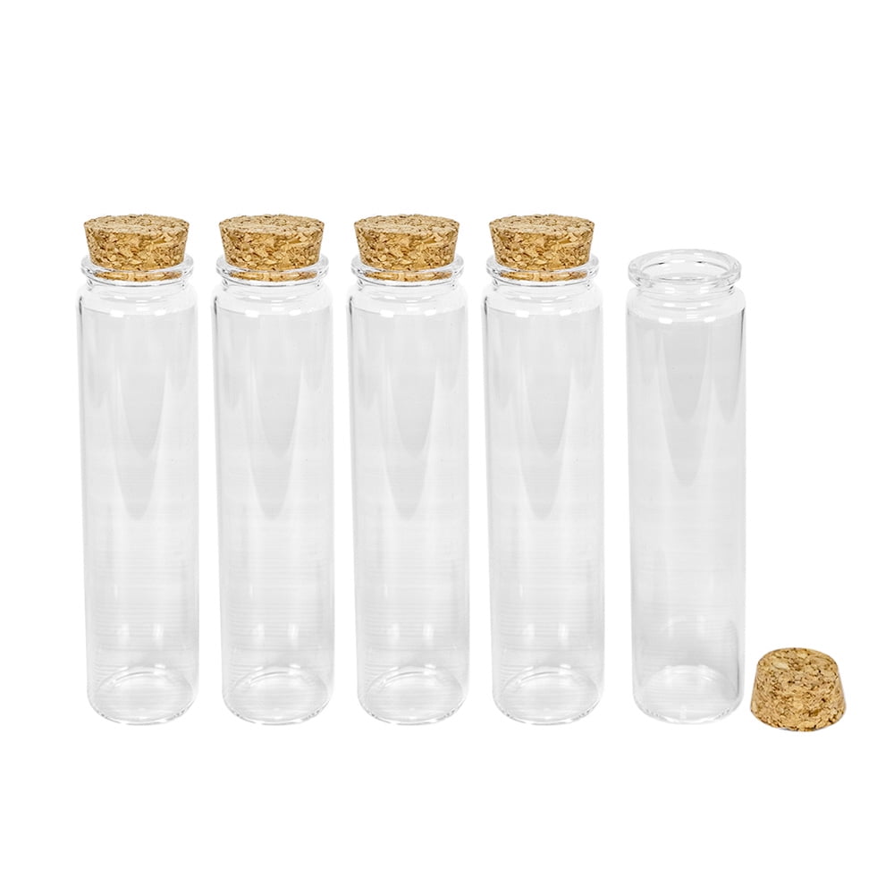 160ml Transparent Bottle with Cork Stopper Transparency Glass Bottle with Cork for Party a ...