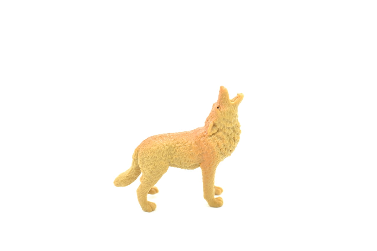 Coyote Realistic Small Toy Model Plastic Replica Forest Animal, Kids ...