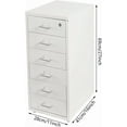 6 Drawer File Cabinet with Lock, Vertical Filing Storage Cabinets with ...