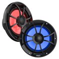 Wet Sounds RECON8-BG-RGB 8" Black Grill RGB Marine Speakers with US2 ...