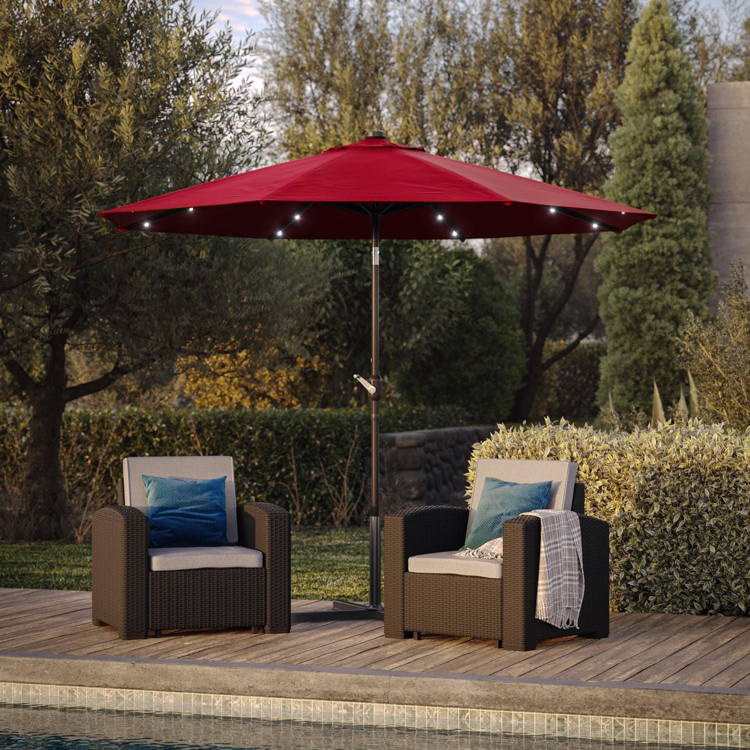 Click here for Corliving Pegasus 9ft Round Tilting Patio Umbrella... prices