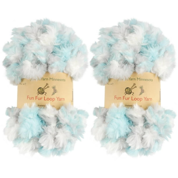 JubileeYarn Fun Finger Fur Loops Yarn - Polyester Jumbo Weight Loop ...