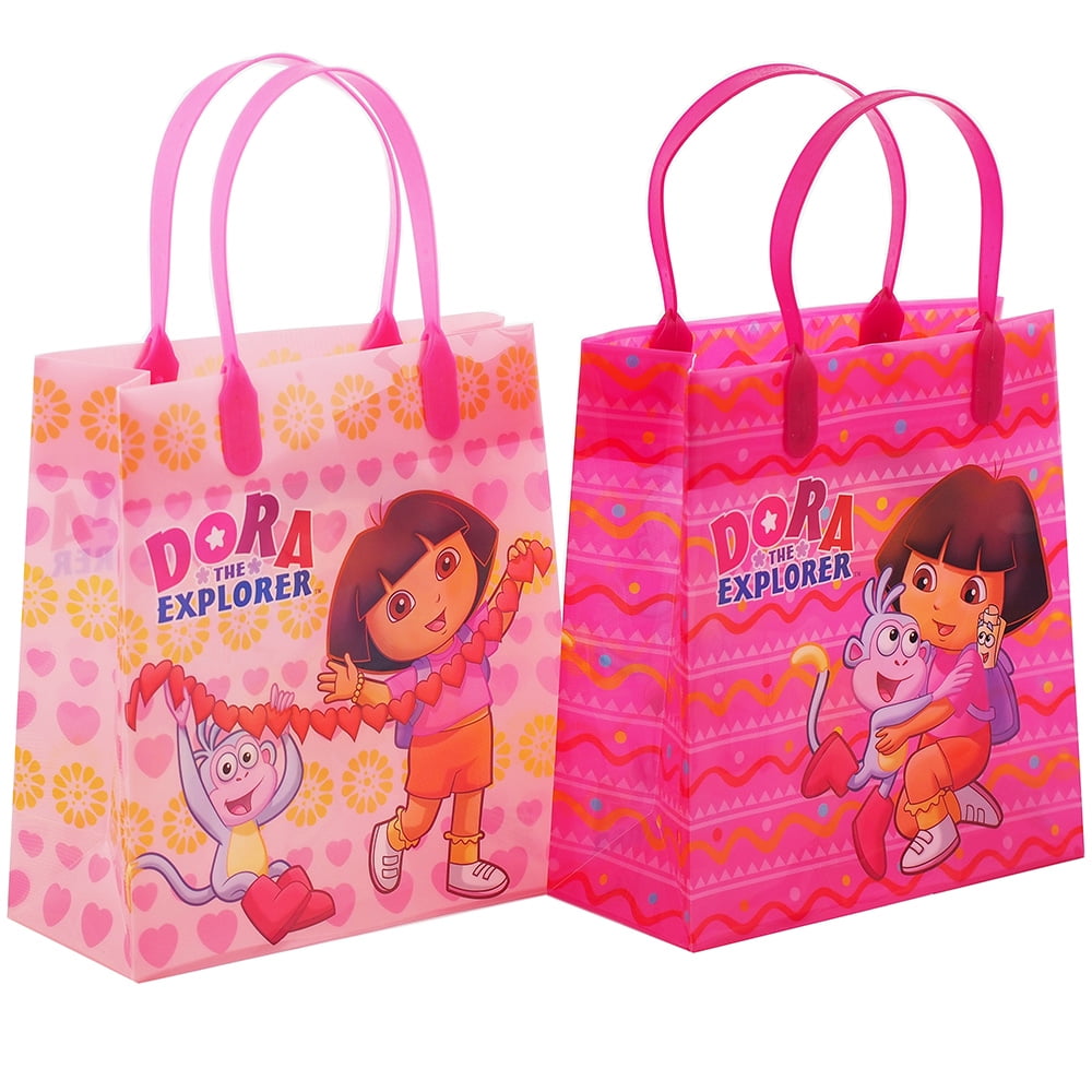 Dora The Explorer 12 Party Favor Reusable Goodie Medium Gift Bags 8 ...