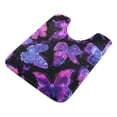 BZSMCE Purple Dream Butterfly Pattern 2-Piece Non-Slip Absorbent ...