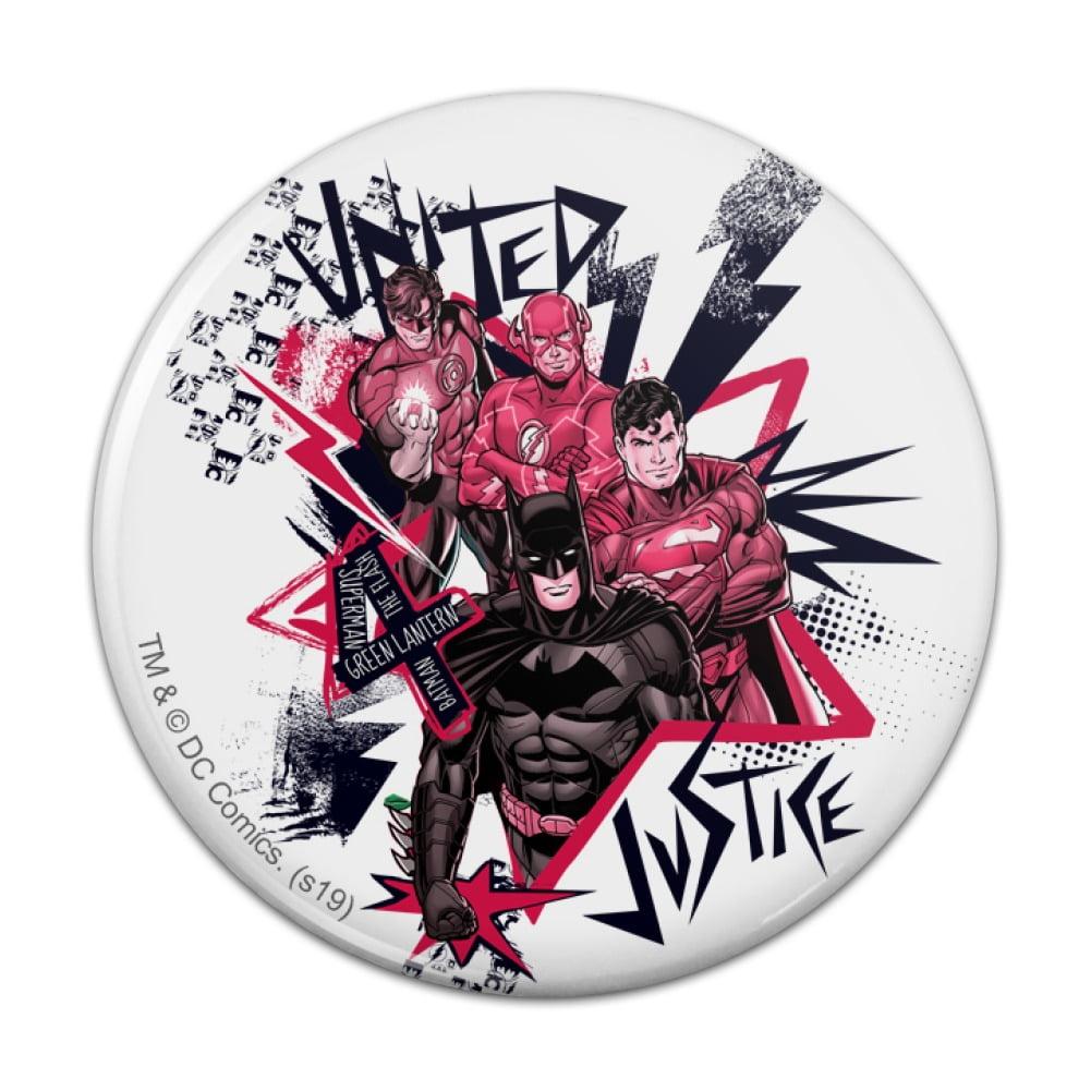 Justice League Red and Black Characters Kitchen Refrigerator Locker ...