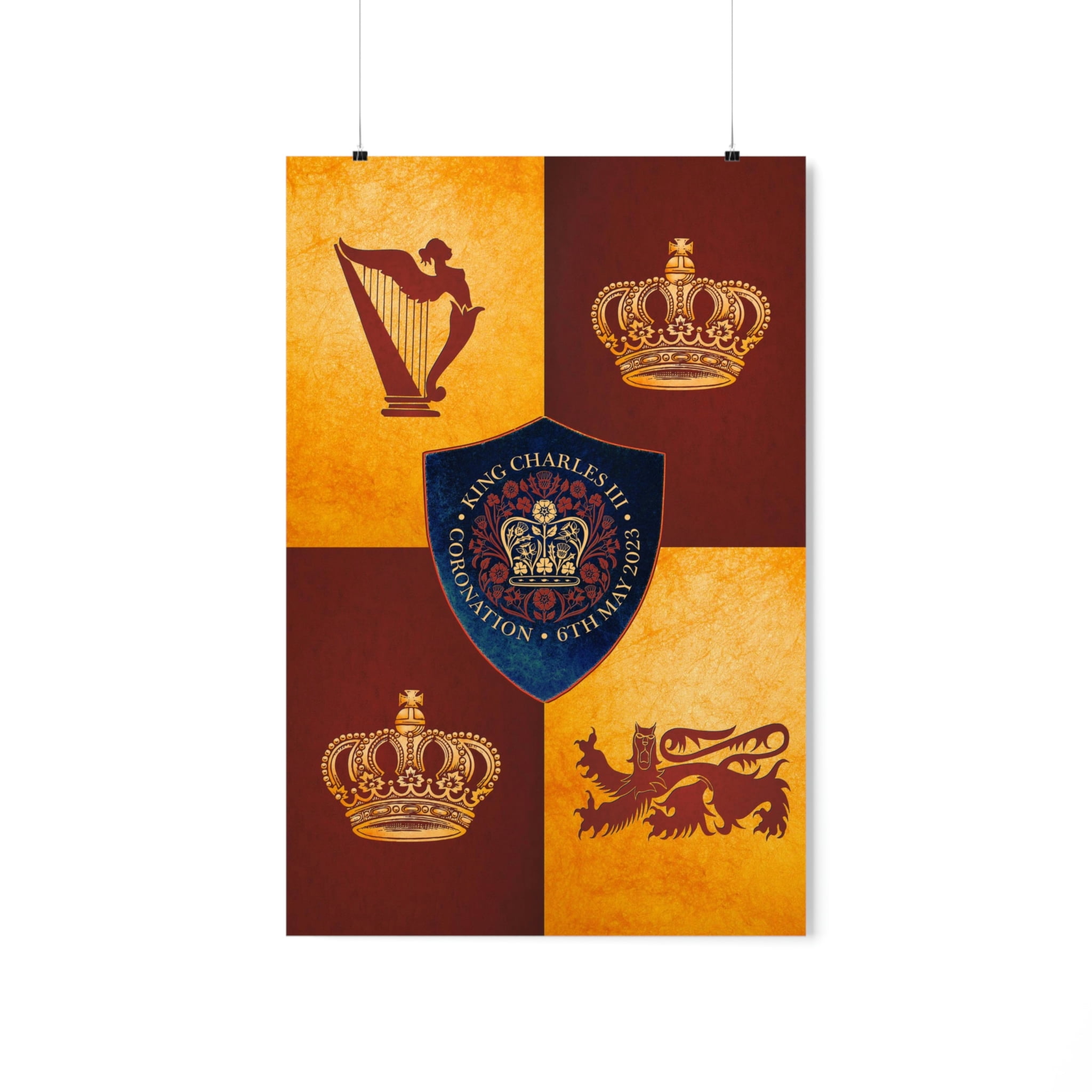 Royal Standard-Inspired Coronation Poster: Elevate Your Décor with ...