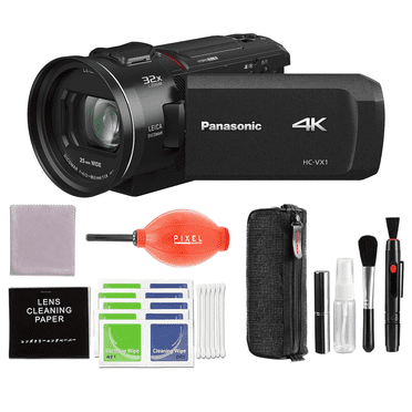 Panasonic HC-VX1 4K Camcorder with 24X Leica Lens with 128GB SD Card ...