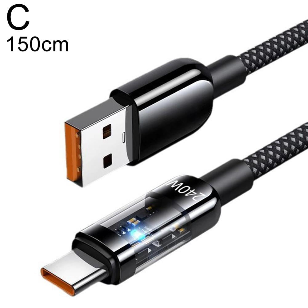 Cable USB tipo C de 240 W, carga rápida para portátil y mesa D9T9 RBY ...