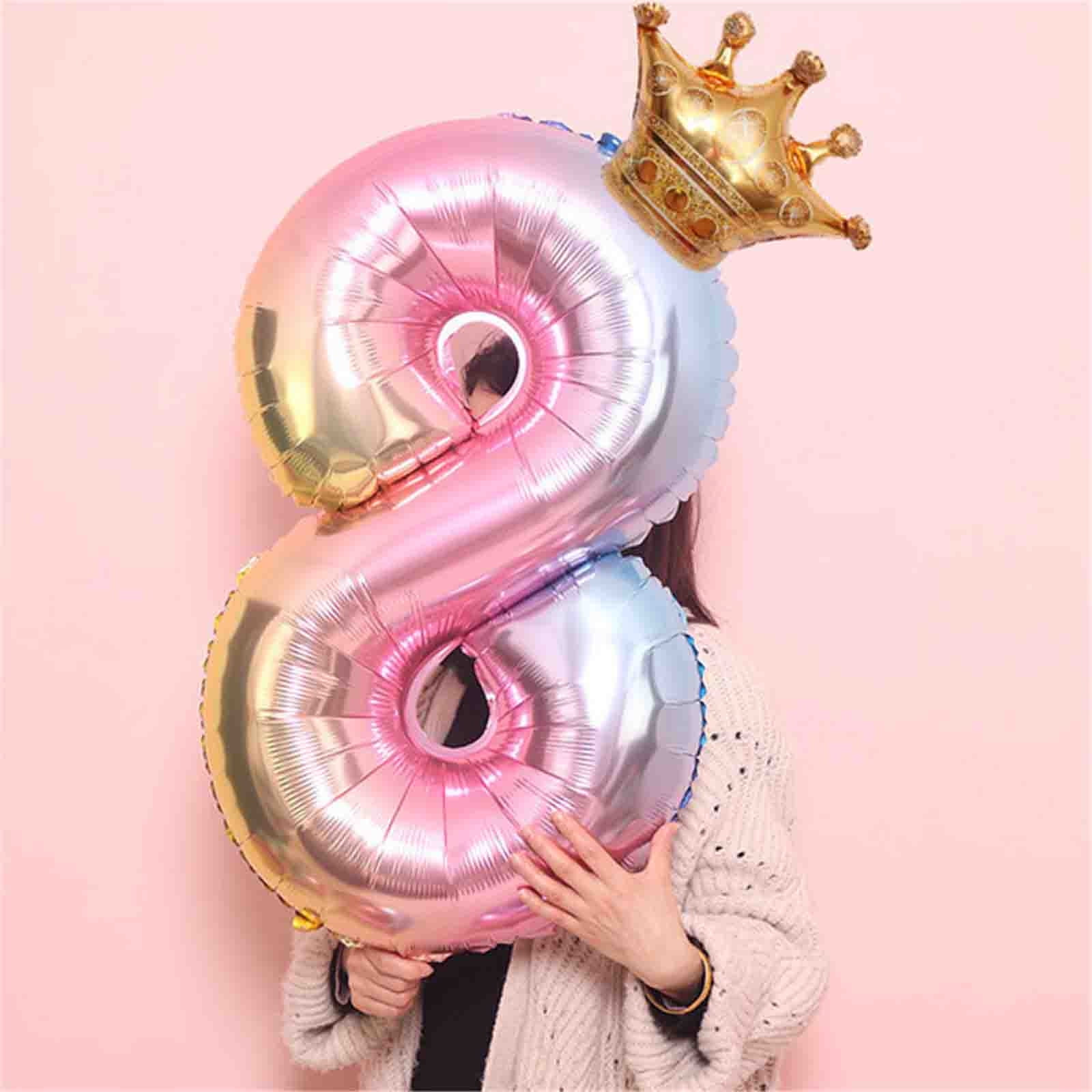 Click here for Weibbin 32 Inch Happy Birthday Big Number Balloons... prices