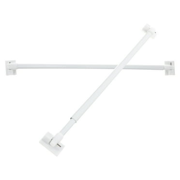 Adjustable Spring Loaded Curtain Rod Expandable Plastic Tension Rod ...