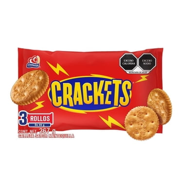 Galletas Crackets mini rollos sabor mantequilla 215 g | Walmart en línea
